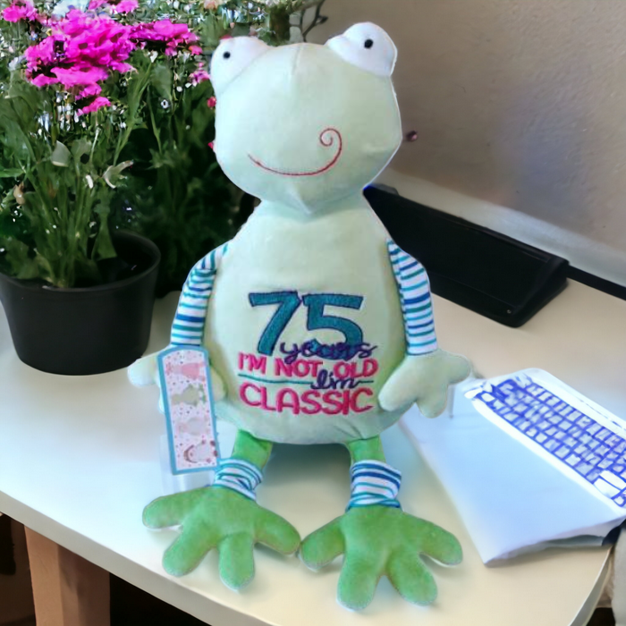 Personalised Embroidered Oeko/Cubby Birthday Animals – Any age ...